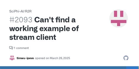 Cant Find A Working Example Of Stream Client · Issue 2093 · Sciphi Ai