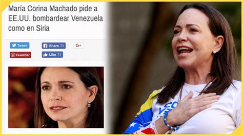 ¿realmente María Corina Machado Pidió A Estados Unidos Bombardear