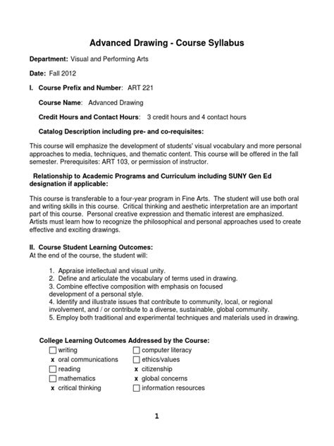 Developing Personal Style And Expression Through Advanced Drawing Techniques Pdf Drawing