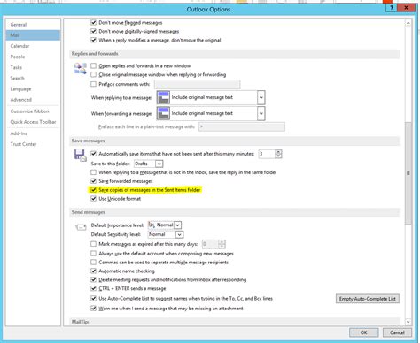Sent Emails Not Appearing In Outlook Super User