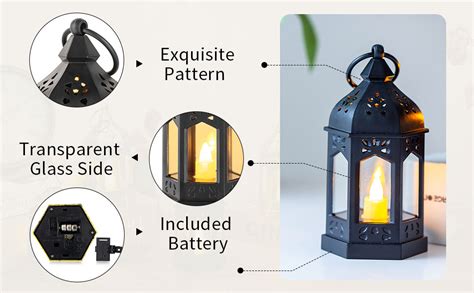 Romadedi Mini Lanterns Decorative For Centerpiece 10pcs