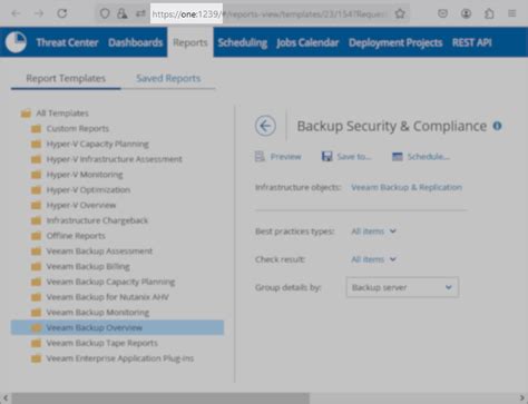 KB Veeam ONE Report Error Invalid Query String