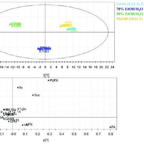 A Principal Component Analysis Of R Sativus Extracts Pca Score