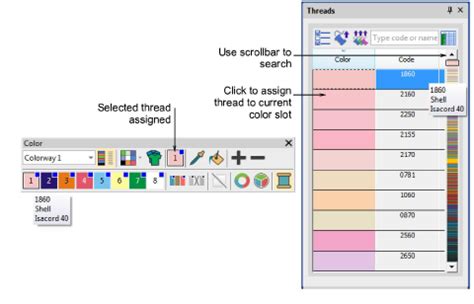 Assign Thread Colors