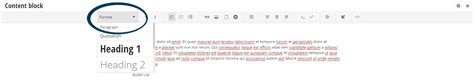 Basic Formatting