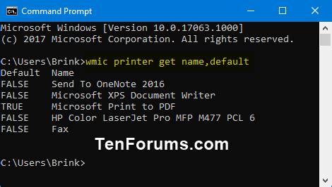 Set Default Printer In Windows Tutorials