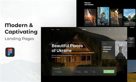 create modern landing page ui ux design by annakuztm fiverr