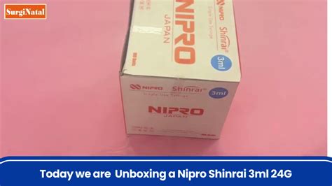 Buy Nipro Shinrai 3ml 24g Niprosyringe Niprosyringe3mlwithneedle Niprosyringecontactnumber