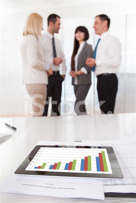 Business Graph Chart On A Table Stock Photo Royalty Free FreeImages