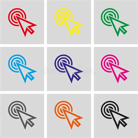 Click Icon Stock Vector Illustration Flat Design Stock Vector