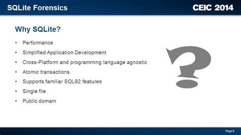 sqlite forensics david dym g c partners ppt download