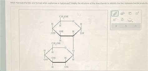 Solved What Monosaccharides Are Formed When Sophorose Is