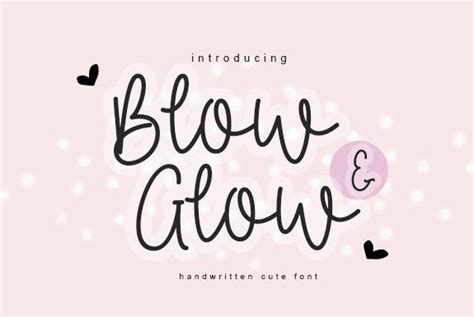 Blow Glow Font
