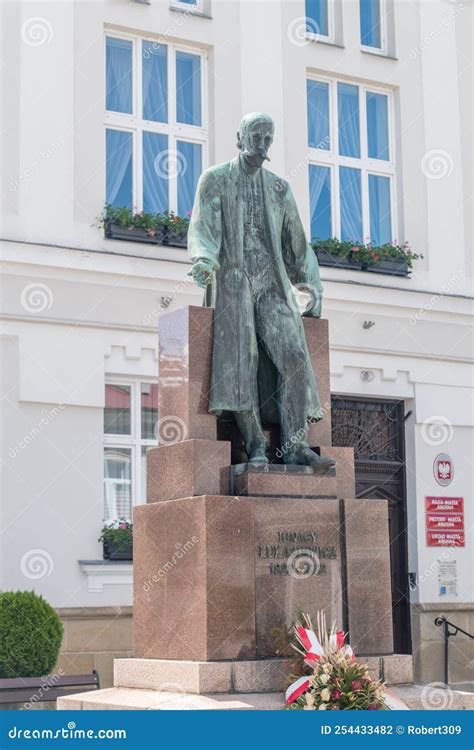 Ignacy Lukasiewicz On The Bench Monument Editorial Photo