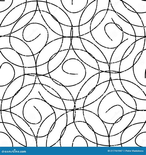 1073 Seamless Texture With Black Curved Lines Modern Stylish Image