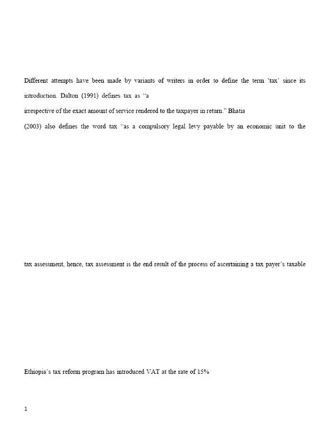 Resarch Tax Pdf Taxes Value Added Tax