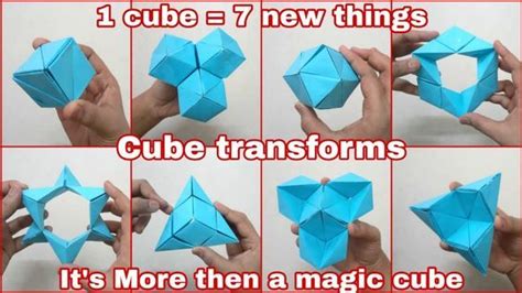 a cube can transform into 7 more things amazing transforming cube best
