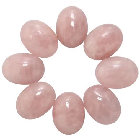 판매 2 Pslot 천연 로즈 핑크 쿼츠 비드 카보 숑 10x14mm 12x16mm 13x18mm 15x20mm
