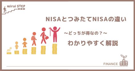 【解説】nisaとつみたてnisaの違いとは？どっちが得なの？ ミライステップ