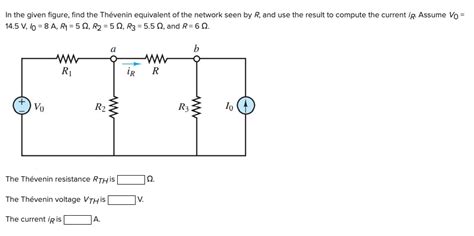 Solved In The Given Figure Find The Thévenin Equivalent Of