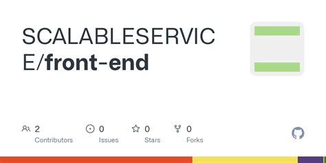 GitHub SCALABLESERVICE Front End