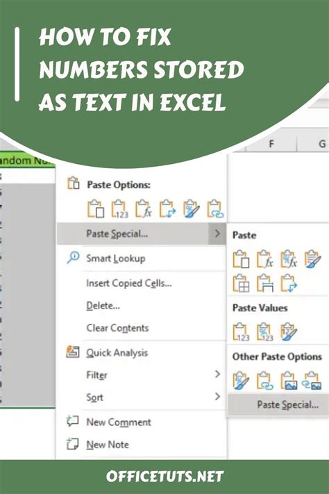 How To Fix Numbers Stored As Text In Excel Excel Tutorials Excel