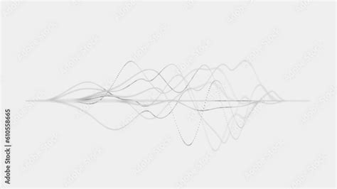 Abstract Wallpaper With Dotted Waveform Or Sound Waves Dots And Lines Conceptual Data Science