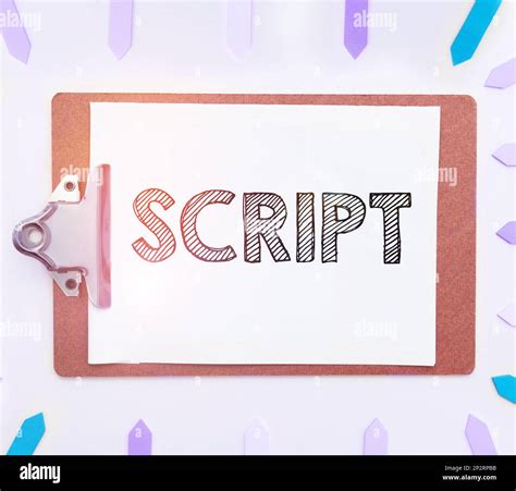 Sign Displaying Script Word Written On Handwriting As Distinct From