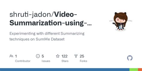 Github Shruti Jadonvideo Summarization Using Keyframe Extraction And