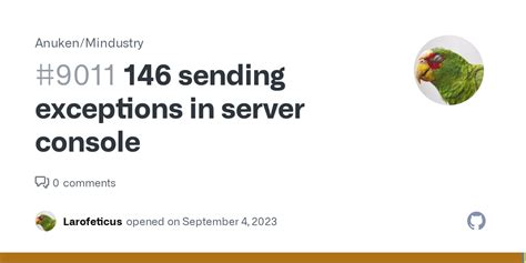 146 Sending Exceptions In Server Console · Issue 9011 · Anuken