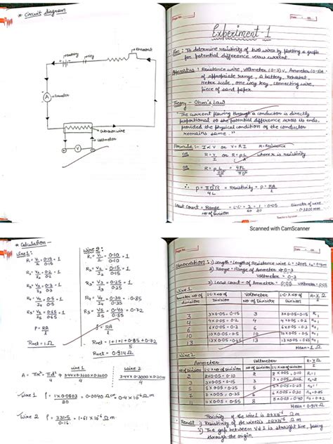 Physics Practicals (1-8) 2025 | PDF