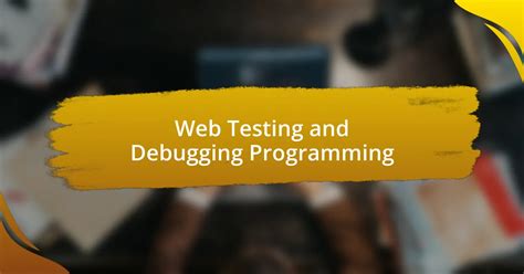 Web Testing And Debugging Programming Quiz Sg