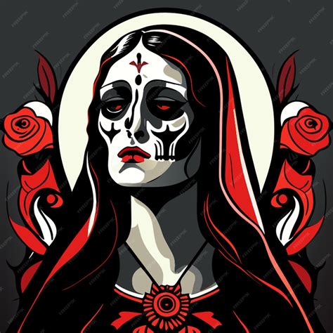 Premium Vector El Personaje De La Llorona Vector Illustration