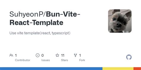 Github Suhyeonpbun Vite React Template Use Vite Templatereact Typescript