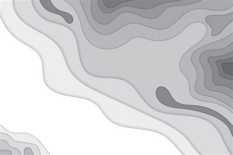 종이 는 회색 개념 배경추록 흑백을 잘라 벡터 일러스트 디자인 템플릿 흑백 손으로 그린 3차원 형태에 대한 스톡 벡터 아트 및 기타 이미지 3차원 형태 가리기