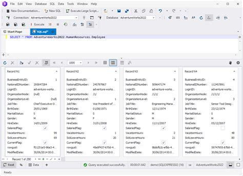 View And Edit Data In The Card View Mode