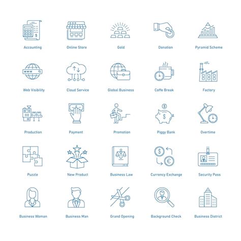 Premium Vector Economic Analysis Vector Icon Collection