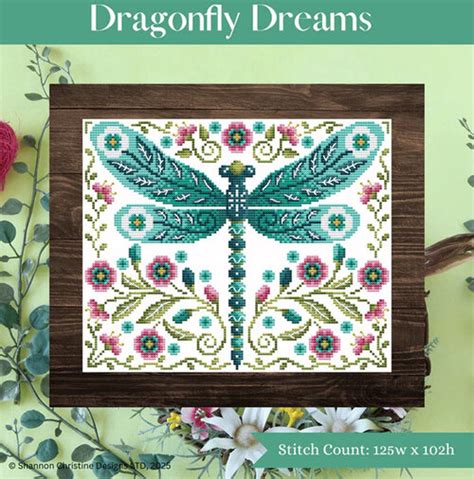 Shannon Christine Designs Dragonfly Dreams Cross Stitch Pattern