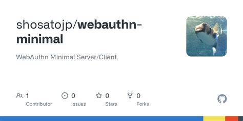 Github Shosatojpwebauthn Minimal Webauthn Minimal Serverclient