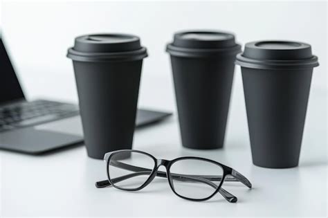 Tech Brew A Caffeinefueled Workspace Premium Ai Generated Image