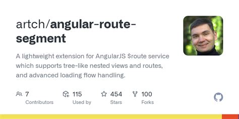 github artch angular route segment a lightweight extension for