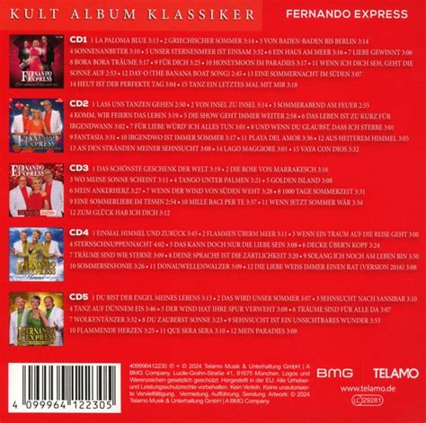Fernando Express Kult Album Klassiker 5 Cds Jpcde