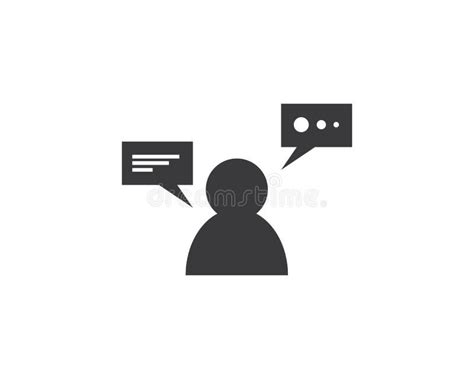 User And Speech Bubble Stock Vector Illustration Of Conversation 120457519