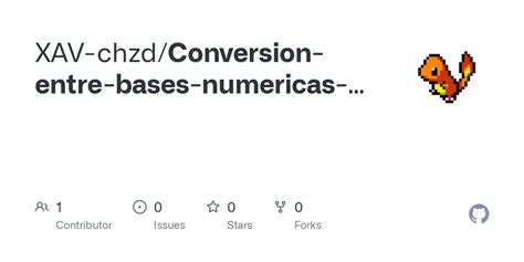 GitHub XAV Chzd Conversion Entre Bases Numericas De Cualquier Tipo