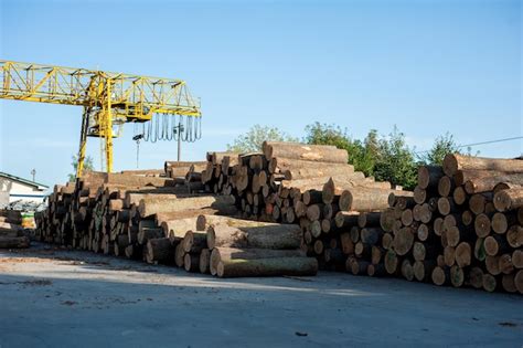 Premium Photo Wood Industry Production Of Wooden Boards