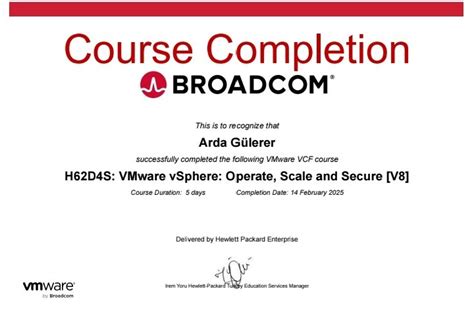 Vmware Vsphere Operate Scale And Secure [v8] Arda Gülerer