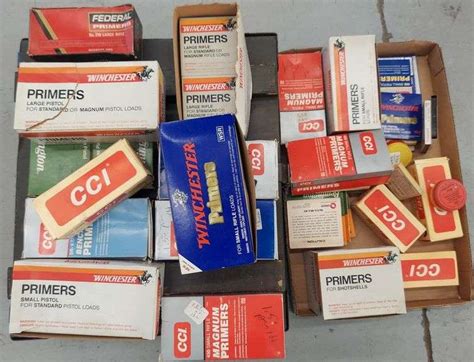Large Lot Of Assorted Reloading Primers Kramer Auction Llc