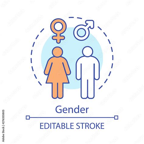 Gender Concept Icon Male And Female Symbol Idea Thin Line Illustration