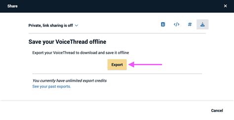 how to export voicethread