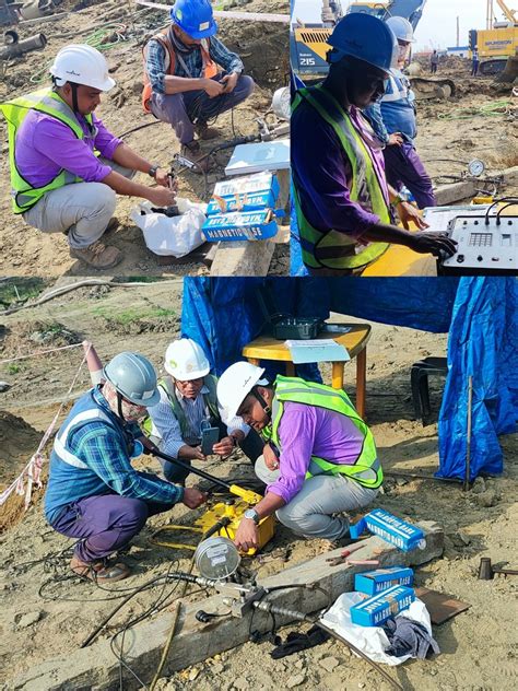 Pile Lateral Load Test By Lvdt Data Logger Ghfq C2e Tapas Sarkar